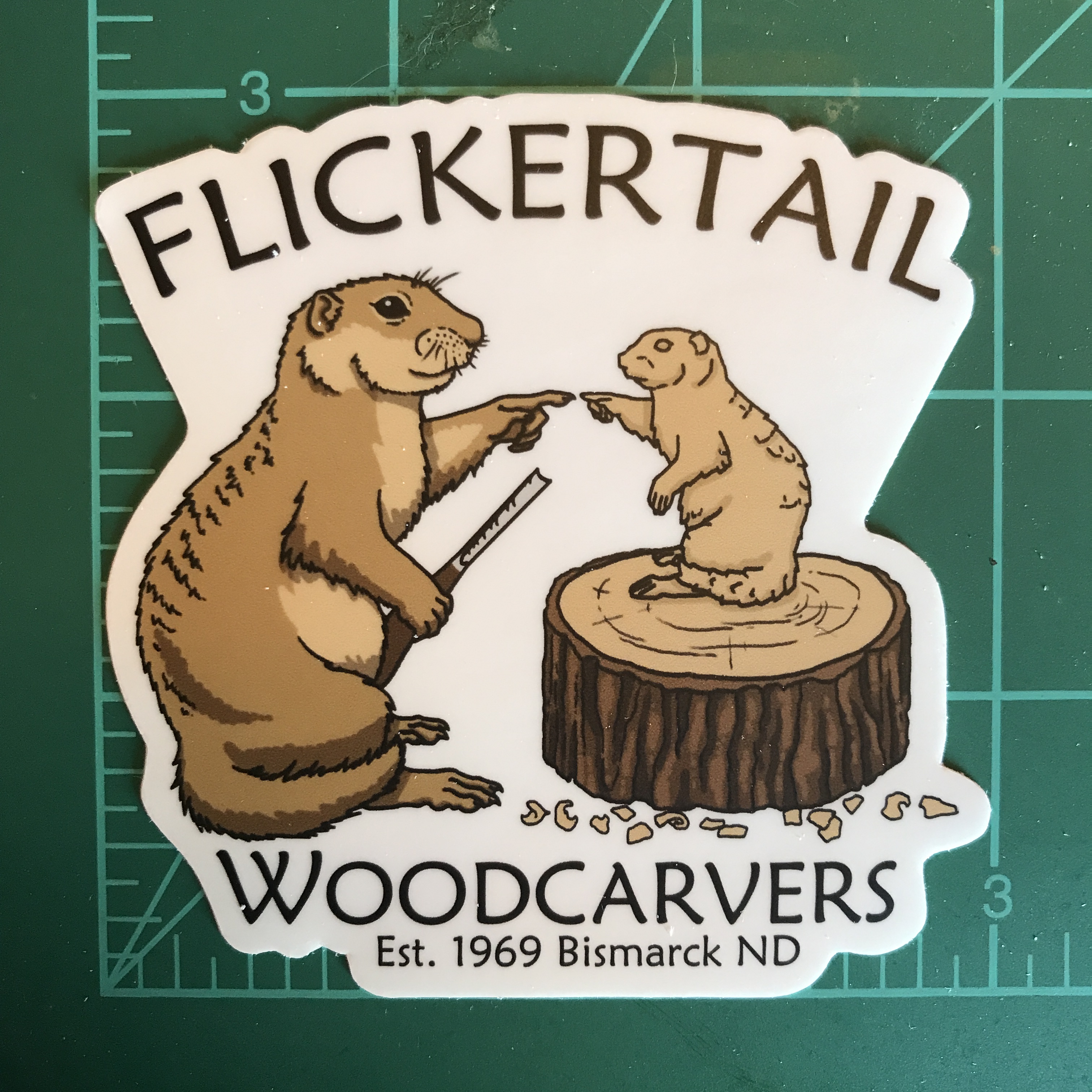 Patches & Stickers – Flickertail Woodcarvers